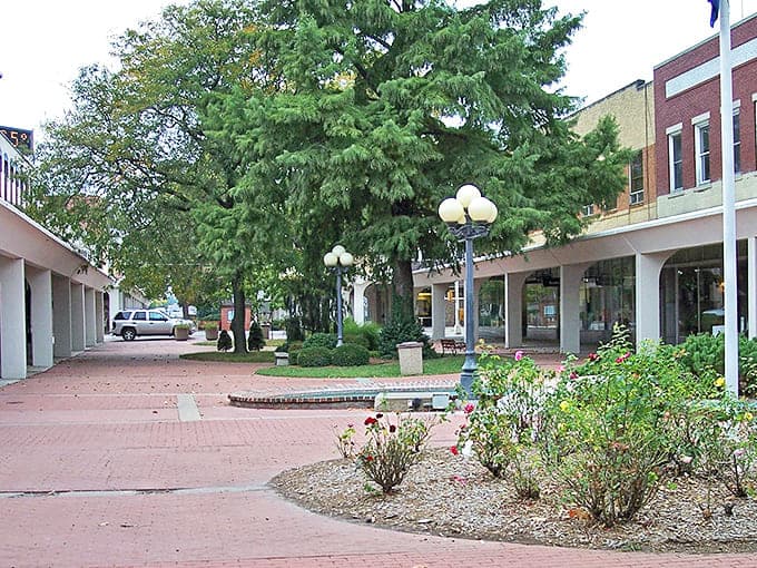 Classic brick streets in Atchison offer a nostalgic journey through a town that celebrates its river and railroad heritage.