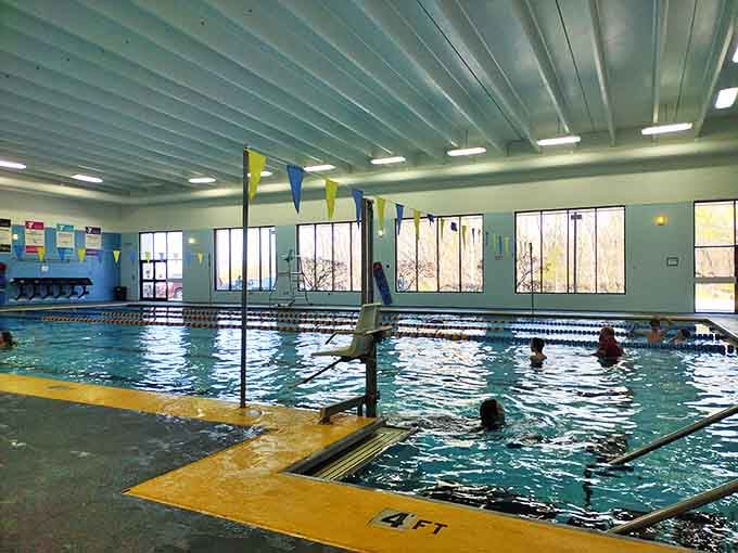 The community pool offers a splash of joy for locals and visitors alike, where summer memories are made one cannonball at a time.
