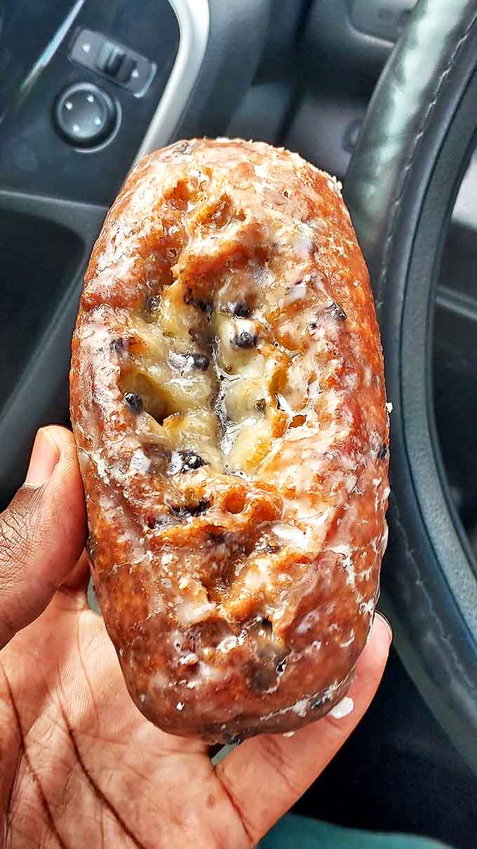 This blueberry old-fashioned isn't just a donut&mdash;it's edible evidence that sometimes the best things happen in car cupholders.