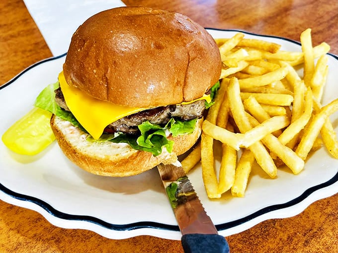 The classic American cheeseburger and fries &ndash; simple perfection that needs no explanation, just appreciation and plenty of napkins.