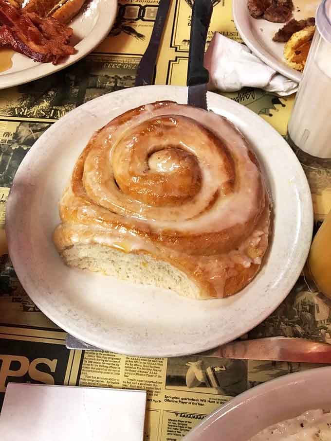 This cinnamon roll isn't just breakfast&mdash;it's an architectural marvel of swirled dough that belongs in the Breakfast Hall of Fame.