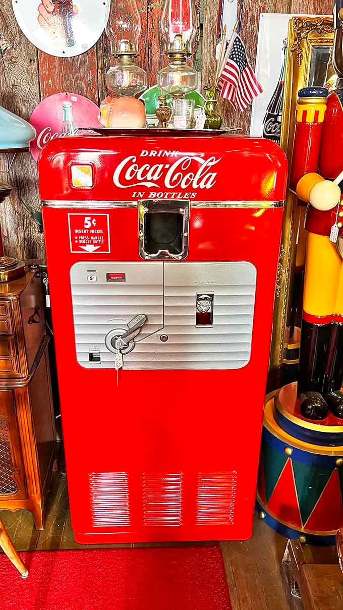 The holy grail of Coca-Cola collectors&mdash;a vintage vending machine when five cents bought happiness in a glass bottle.