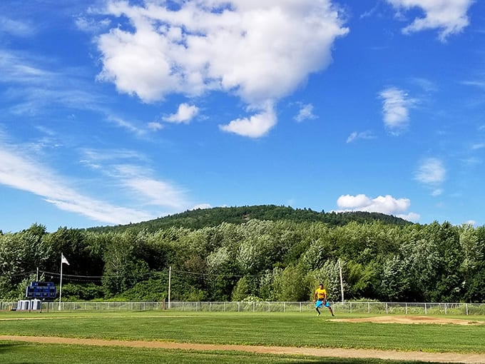 Hosmer Field offers baseball with a mountain backdrop &ndash; where home runs sometimes pause mid-flight so everyone can admire the view.