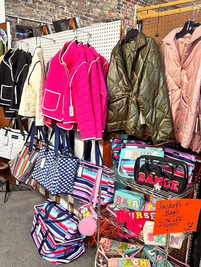 Jackets and bags with 20% off&mdash;because in Mississippi, even retail therapy comes with Southern hospitality pricing.