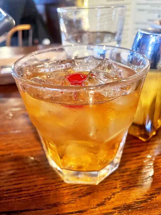 An Old Fashioned here isn't just a drink&mdash;it's liquid amber that warms you from the inside while you contemplate another round of that prime rib.