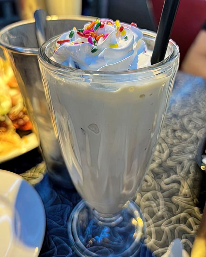 The peppermint patty milkshake arrives like a cool breeze in a glass&mdash;minty, chocolatey, and thick enough to bend the laws of physics.