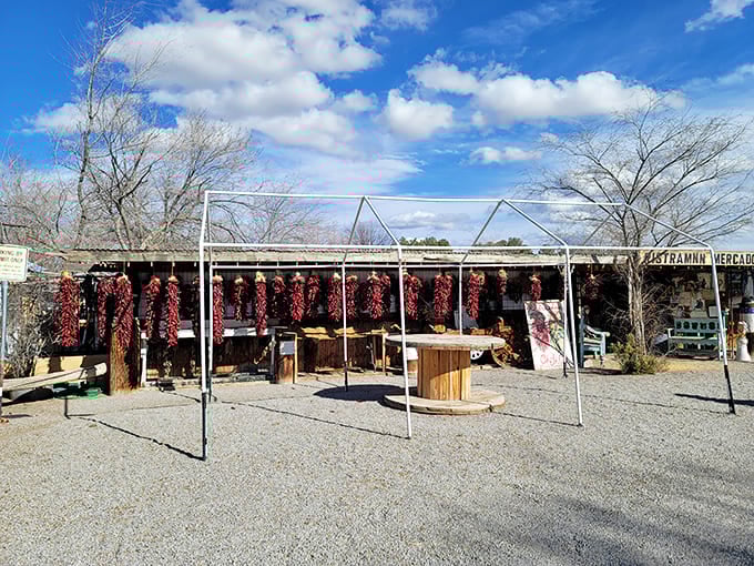 Those hanging ristras aren't just decoration&mdash;they're New Mexico's version of kitchen jewelry, promising spicy treasures for those brave enough to cook with them.