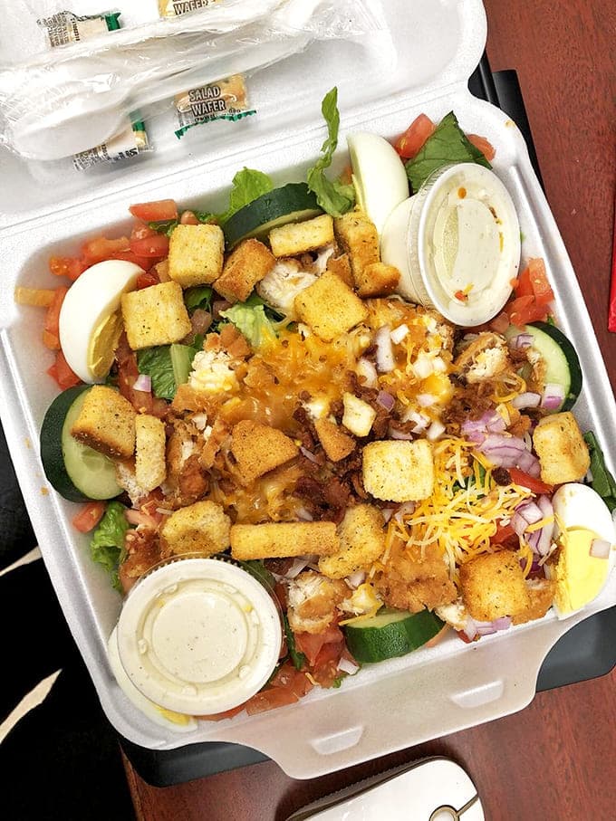 Even the salads at a barbecue joint deserve respect &ndash; this one's loaded with enough goodies to make you temporarily forget about meat.