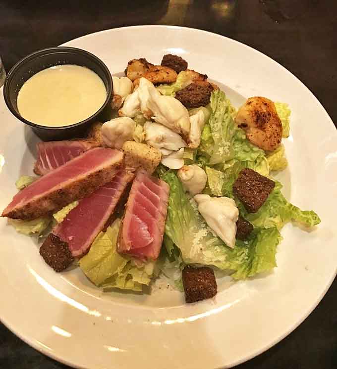 Ocean meets garden in this seafood Caesar salad&mdash;proof that sometimes the best Irish experiences involve absolutely no potatoes whatsoever.