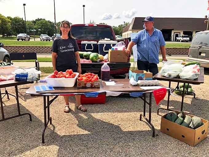 The Sisseton Farmers Market transforms pickup trucks into cornucopias of fresh produce, where conversations are as organic as the vegetables.