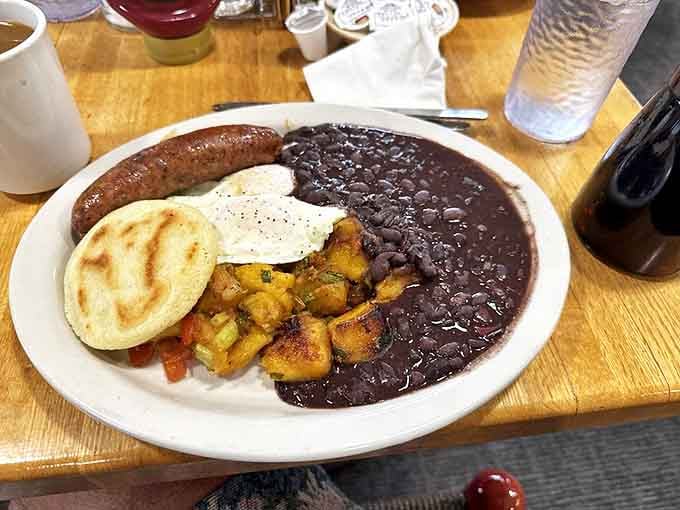 A breakfast that doesn't know the meaning of restraint. That salsa isn't just condiment&mdash;it's the exclamation point at the end of a delicious sentence.
