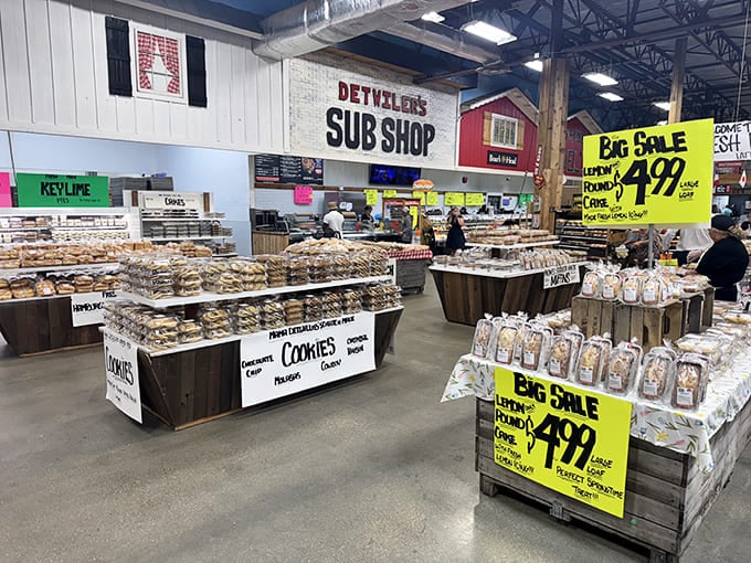 Cookie heaven exists, and it's located between the Sub Shop and those suspiciously well-priced bread loaves. Willpower, meet your match.