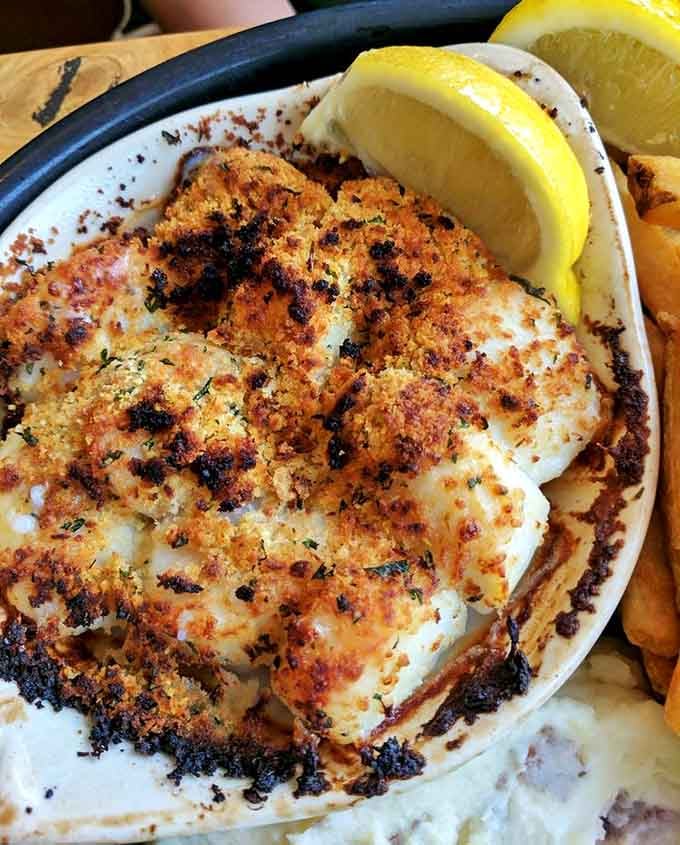 Baked scallops wearing a golden crown of breadcrumbs&mdash;ocean candy that melts in your mouth like butter on a hot day.