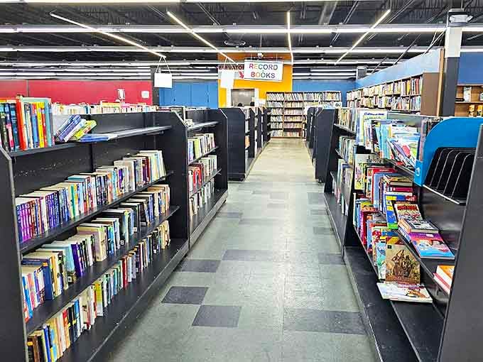 The book section: where literary dreams come with dog-eared pages and coffee stains. Stephen King rubs shoulders with Julia Child in this paper neighborhood.