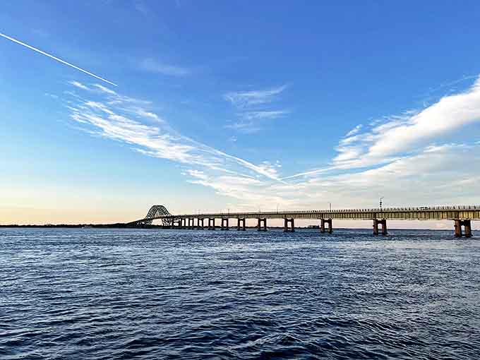 The Robert Moses Causeway stretches across Great South Bay like a concrete welcome mat, the gateway between mainland monotony and coastal bliss.