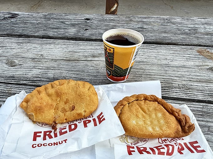 Coffee and fried pies: Oklahoma's version of champagne and caviar. This pairing has launched road trips and settled family disputes for generations.