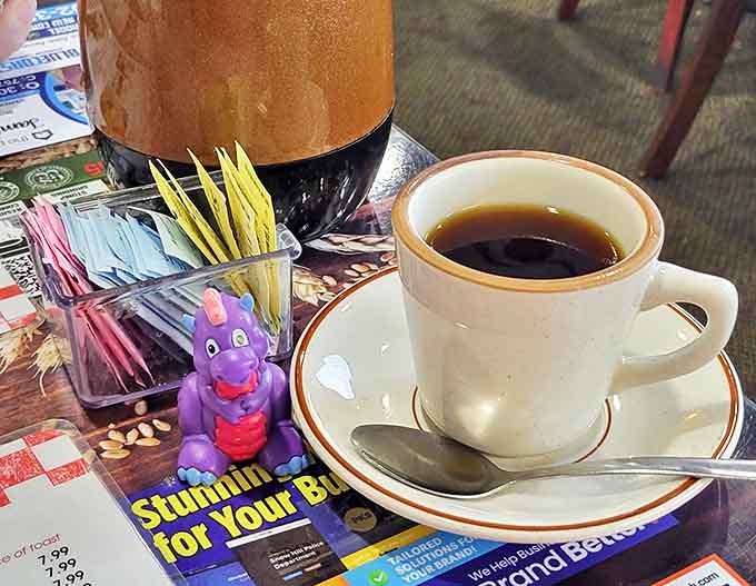 Diner coffee&mdash;where it's not about single-origin beans or fancy pour-overs, but about warmth, abundance, and that server's magical ability to refill before you ask.