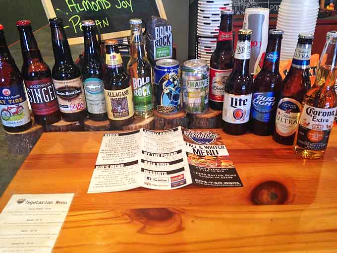 The beer selection spans from craft to classic, proving that Deep Run understands thirst as well as hunger.