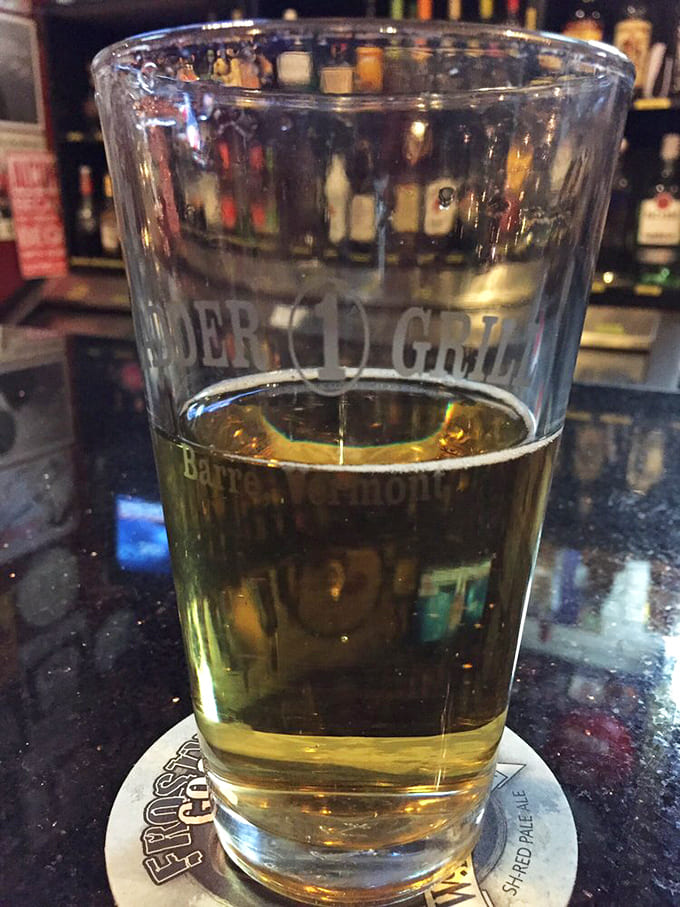 A cold Vermont brew in custom glassware &ndash; because firefighting history and local beer are a match made in heaven.