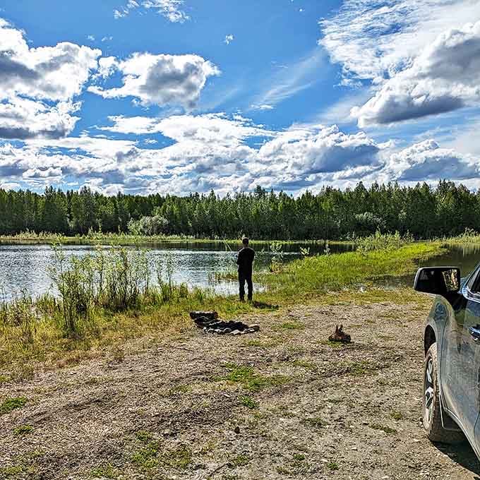 Sunday fishing therapy: where "catching nothing" still somehow feels more productive than answering emails all day.