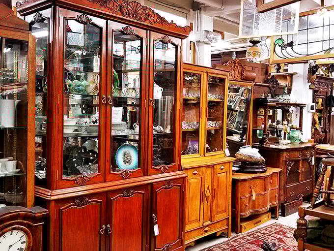 These aren't just display cases&mdash;they're time capsules of craftsmanship from an era when furniture was built to outlast its makers.