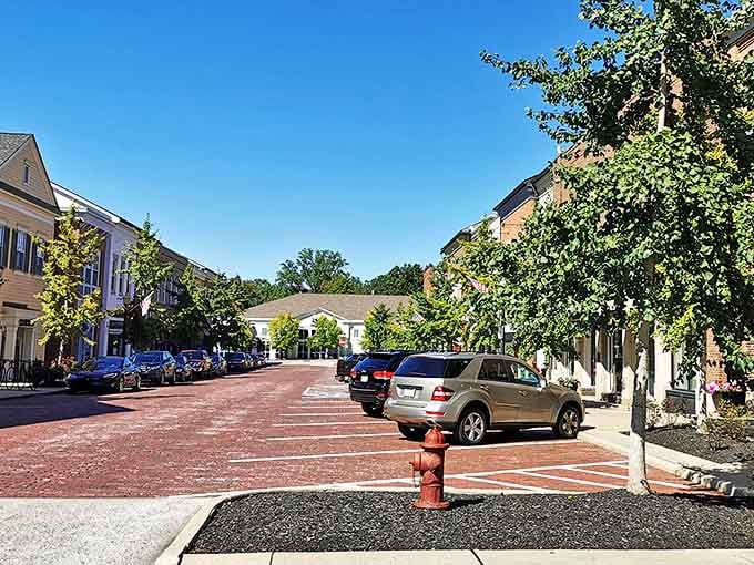 Village green perfection where Norman Rockwell would feel right at home painting scenes.