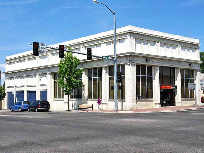Jerome's historic white building stands proudly at the intersection of past and present. This architectural gem has witnessed decades of small-town stories unfold.