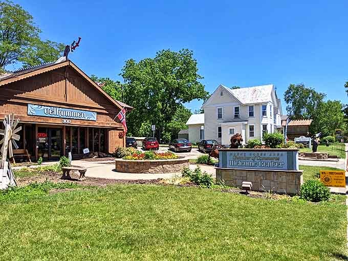 Mount Horeb's welcome center stands ready to introduce visitors to the "Troll Capital of the World" with Midwestern warmth.
