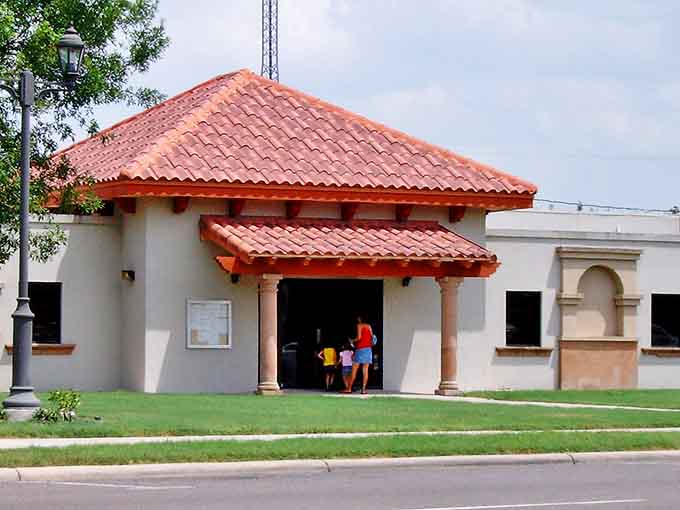 San Juan's community buildings blend function with affordability&mdash;no fancy architectural flourishes driving up your property taxes here.