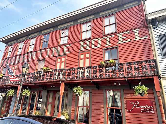 The Florentine's historic red facade tells stories of countless memorable steak dinners shared through the decades.