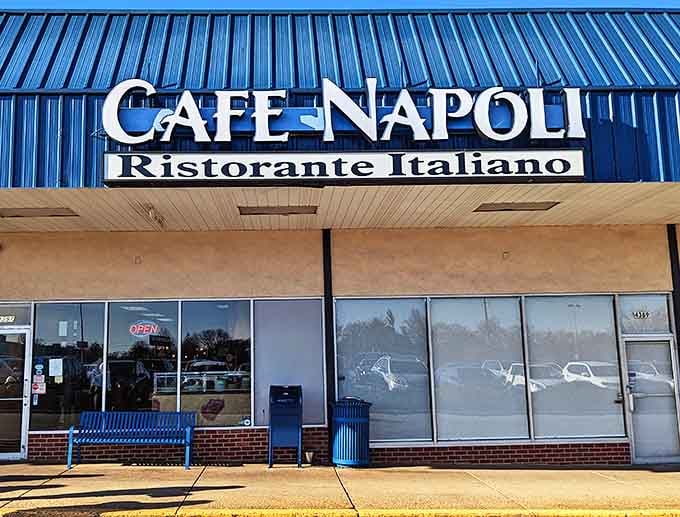 Don't let Cafe Napoli's simple exterior fool you. Behind those windows, pizza magic happens that will transport you straight to Naples without the airfare.