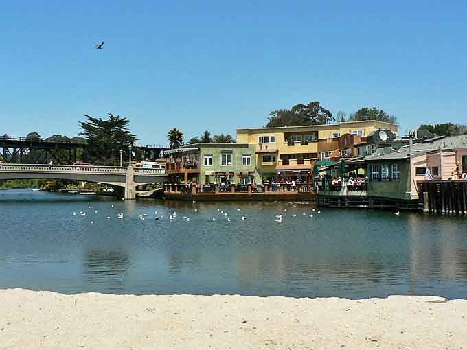 Where Soquel Creek meets the Pacific, Capitola's colorful waterfront homes create a postcard-perfect scene that's pure California magic.