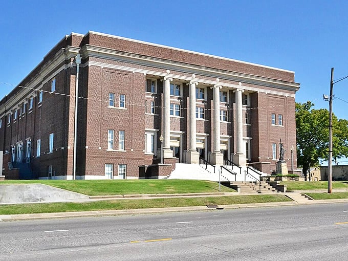 The impressive Memorial Hall stands as a testament to Independence's commitment to preserving its architectural treasures.