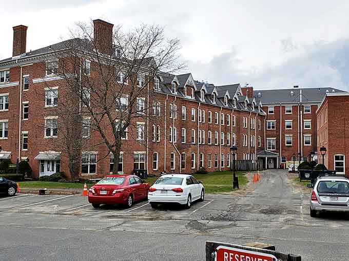 Historic brick buildings in Lenox stand shoulder to shoulder – architectural teammates that have weathered centuries together.