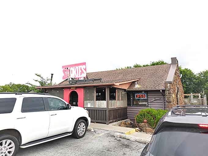 That weathered wooden exterior holds secrets only time and smoke can create&mdash;barbecue wisdom passed down through generations.