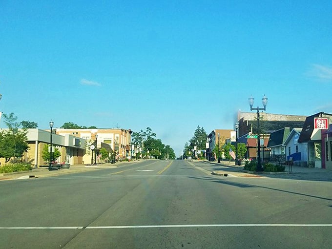 Stanton's quiet main street might not make travel magazines, but it captures the essence of rural Michigan perfectly.