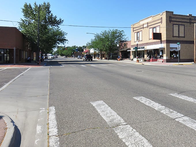 Wheatland's quiet main street showcases historic buildings and wide-open spaces where life moves at its own gentle pace.