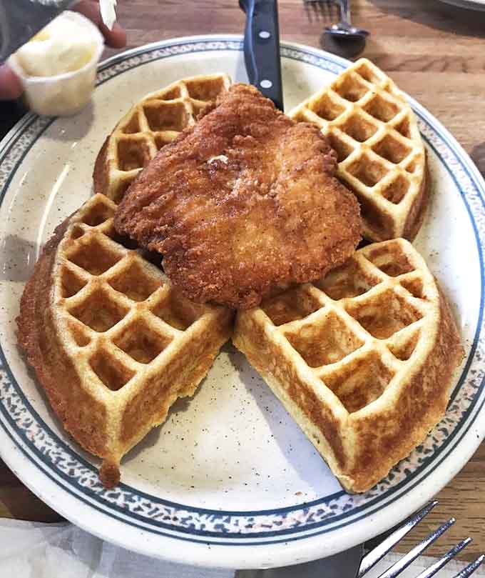 Chicken and waffles—the breakfast-meets-lunch combination that proves some of the best relationships are unexpected ones.