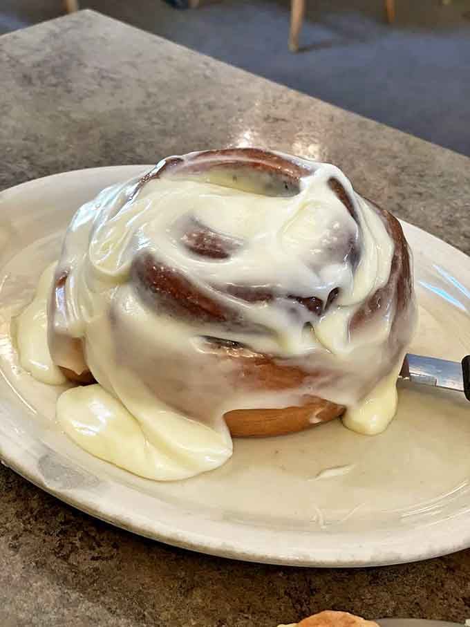 That cinnamon roll isn't just dessert pretending to be breakfast&mdash;it's a sweet, gooey monument to why diets should take holidays too.