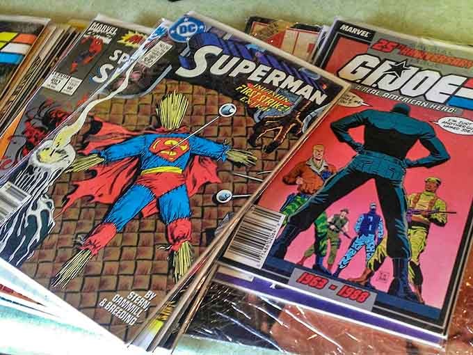 Superman and G.I. Joe comics &ndash; proving superheroes were saving the day long before Hollywood discovered CGI and billion-dollar budgets.