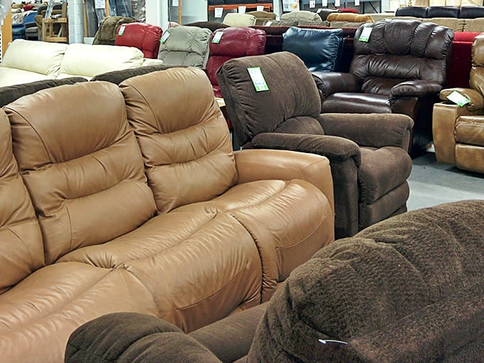 Recliners in every shade prove that comfort doesn't discriminate and neither should your wallet when furnishing a living room.
