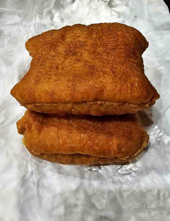 Golden-fried knishes that crackle with each bite, revealing a potato filling that your grandmother would approve of &ndash; maybe even envy.