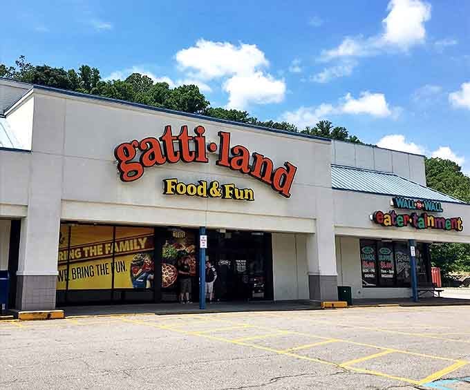 Gattiland promises "Food & Fun" in equal measure&mdash;a family entertainment formula that's survived the digital age with pizza as its secret weapon.