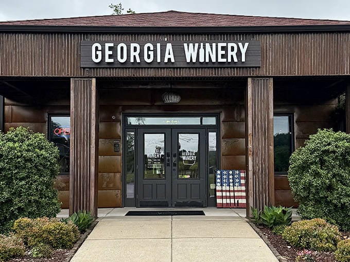 Georgia Winery welcomes visitors with rustic charm and Southern hospitality, offering locally produced wines that capture the essence of Georgia's fertile soil.