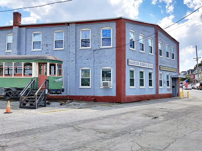 At the Roundhouse Museum, transportation history comes alive in this lovingly preserved blue building where train enthusiasts find their happy place.