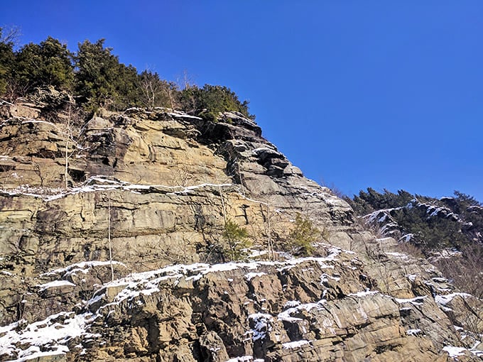 Winter reveals the bones of the landscape &ndash; dramatic rock faces that have been perfecting their pose for millions of years.