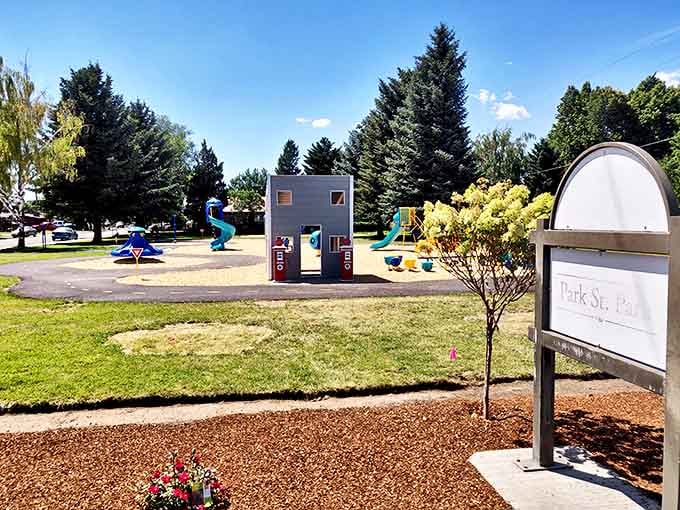 Park St. Park proves that childhood joy requires nothing more sophisticated than slides, swings, and the absence of a Wi-Fi connection.