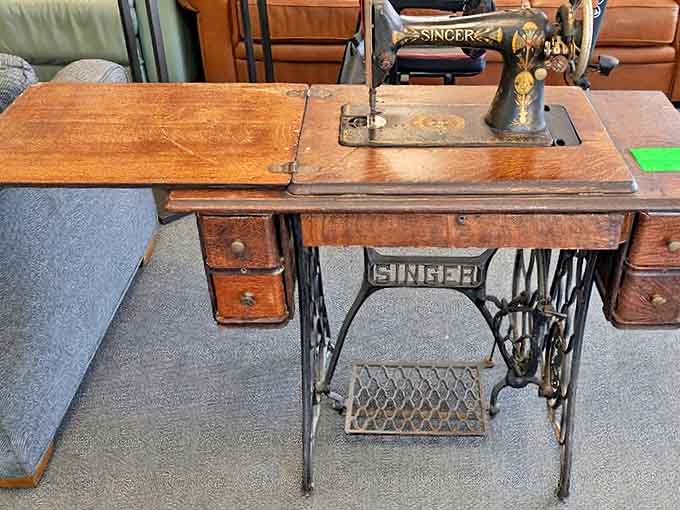 Not just your grandmother's sewing machine&mdash;this vintage Singer tells stories of craftsmanship from an era when things were built to last generations.