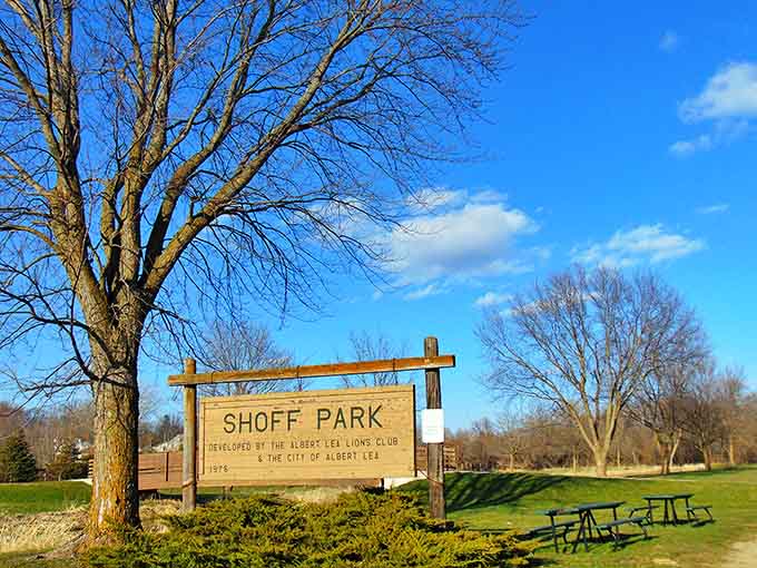 Shoff Park embodies the Midwestern commitment to accessible green spaces where families can gather without membership fees or dress codes.