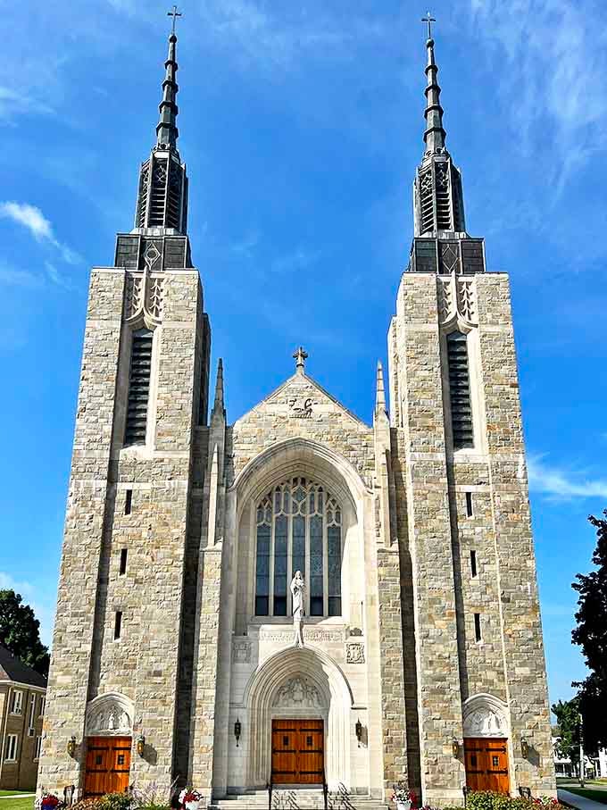 St. Mary's Cathedral reaches skyward with twin spires that would make European visitors do a double-take. Spiritual elevation with architectural ambition.